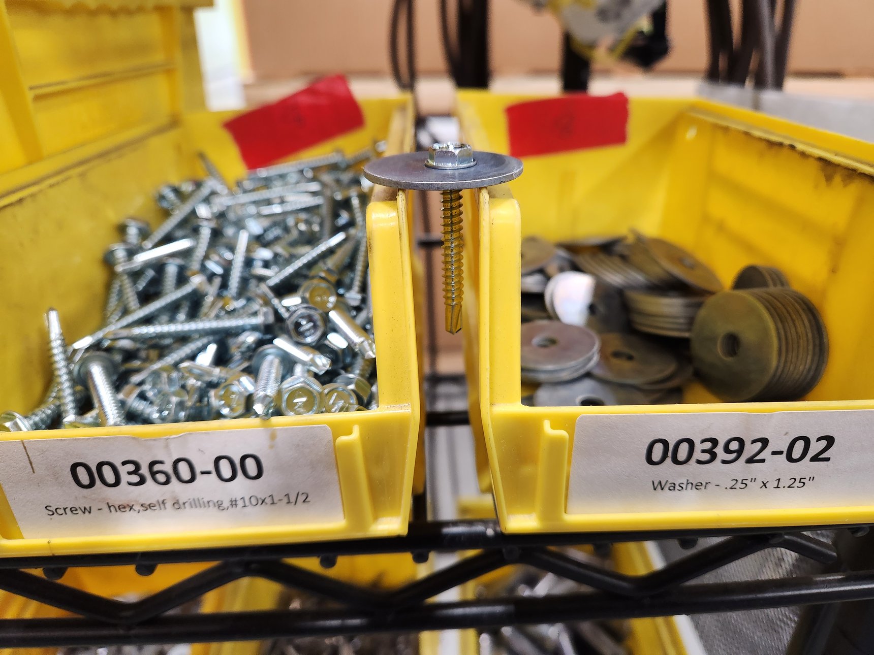 How do I replace broken hardware in my Go storage box?